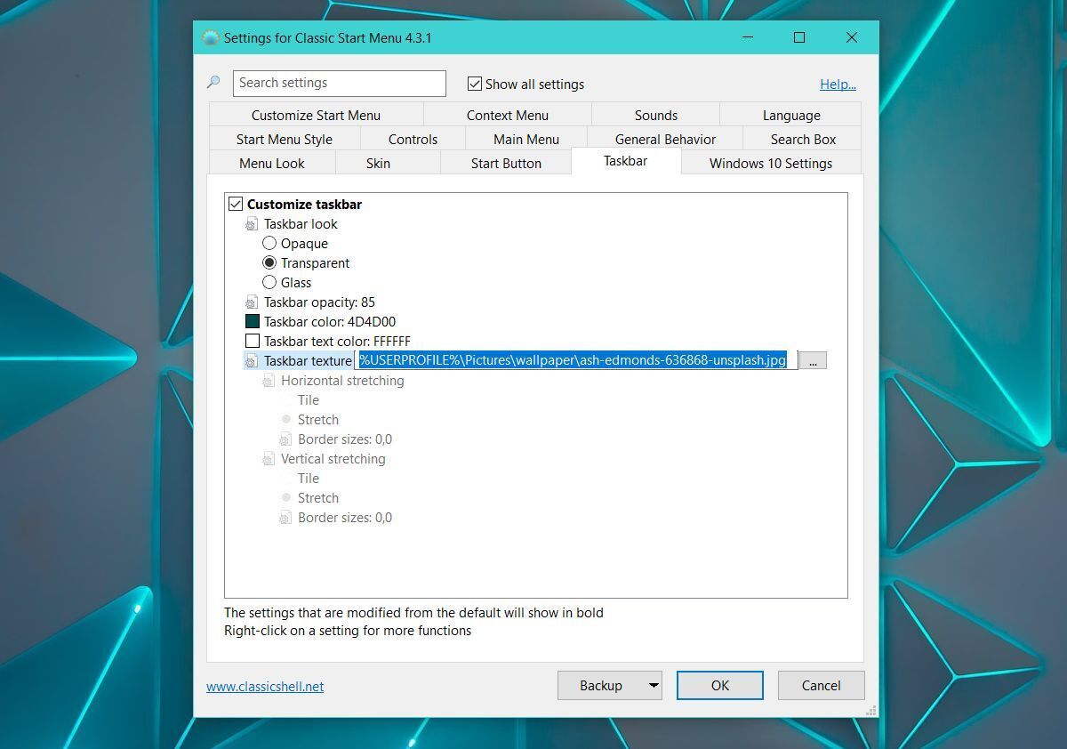 How To Add A Background Image To The Taskbar In Windows 10