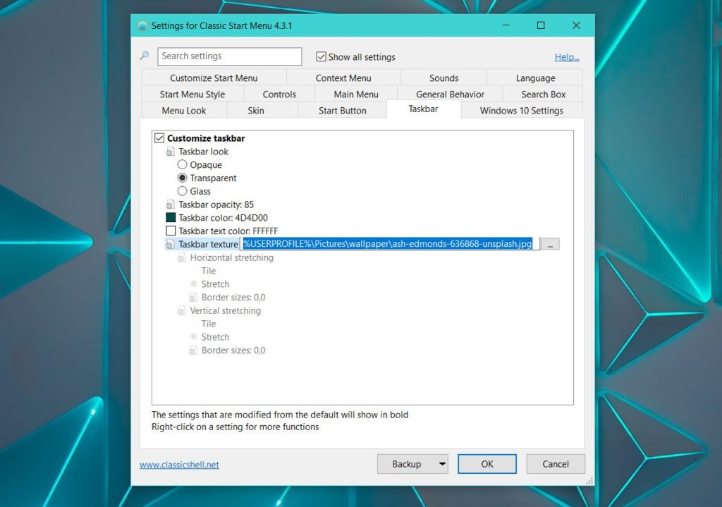 How To Add A Background Image To The Taskbar In Windows 10