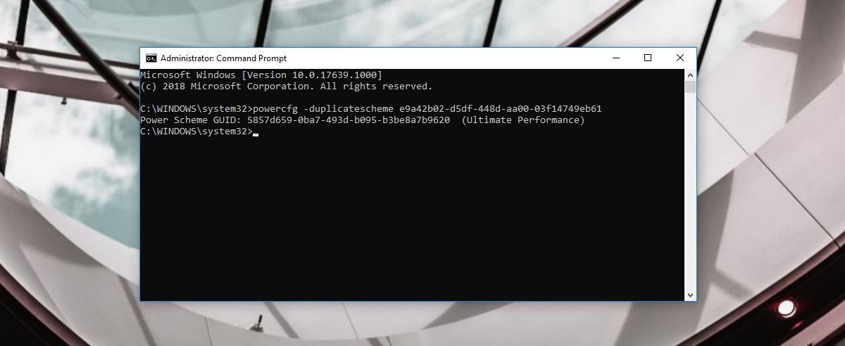 How To Enable The Ultimate Power Plan On Windows 10