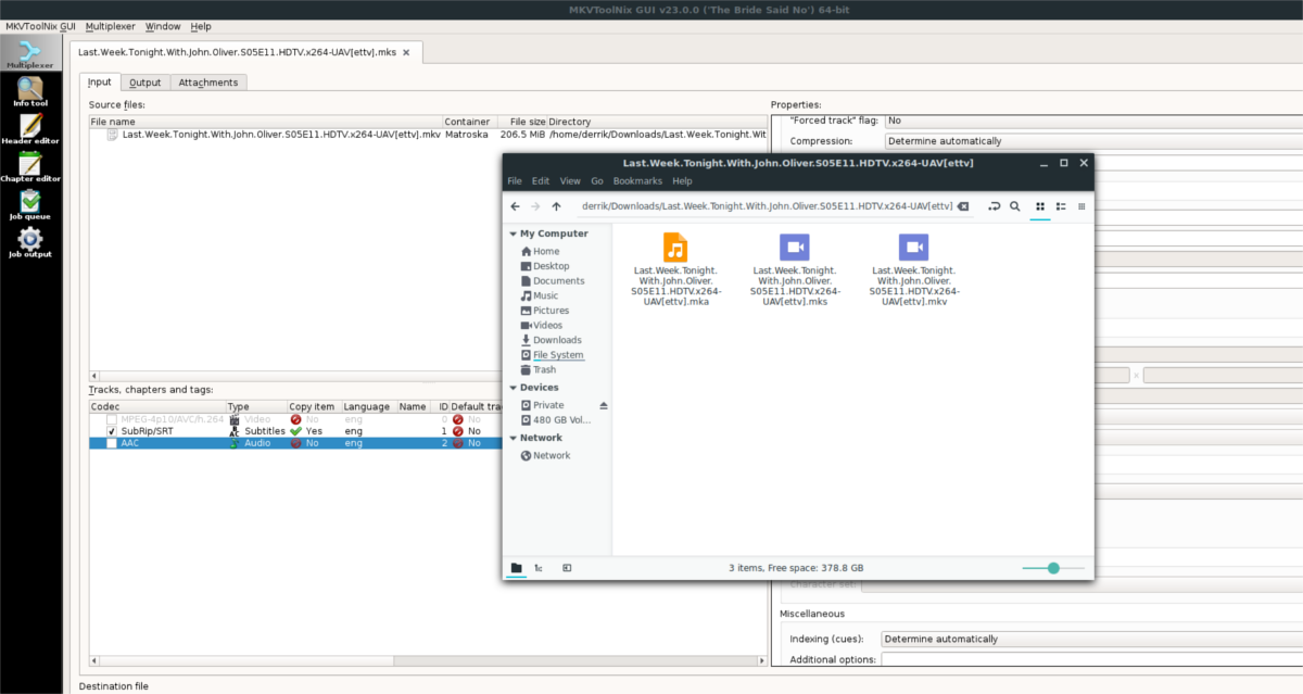 How To Extract Information From MKVs On Linux