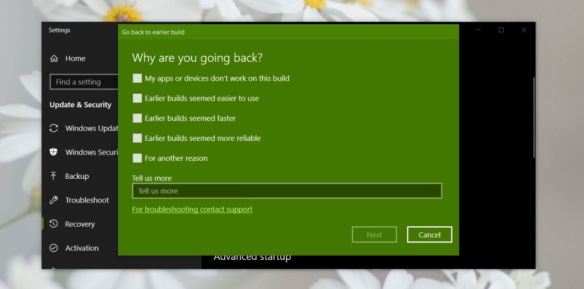 How To Roll Back To Windows 10 1709 From 1803