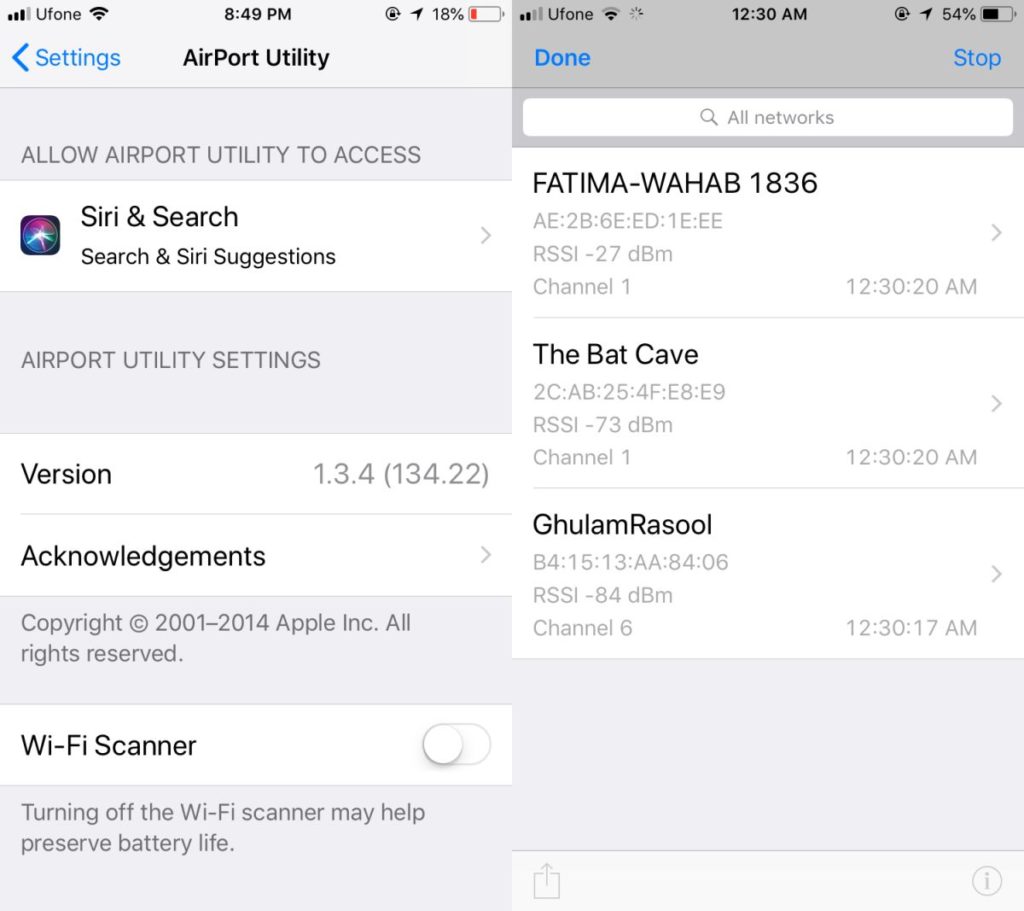 How To View WiFi Network Strength On iOS