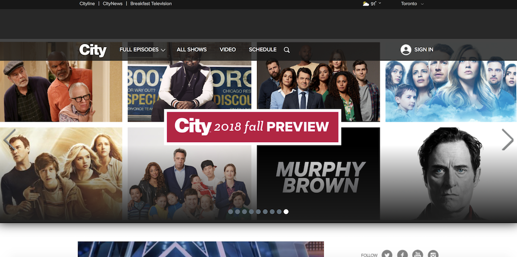 How to watch City TV outside Canada