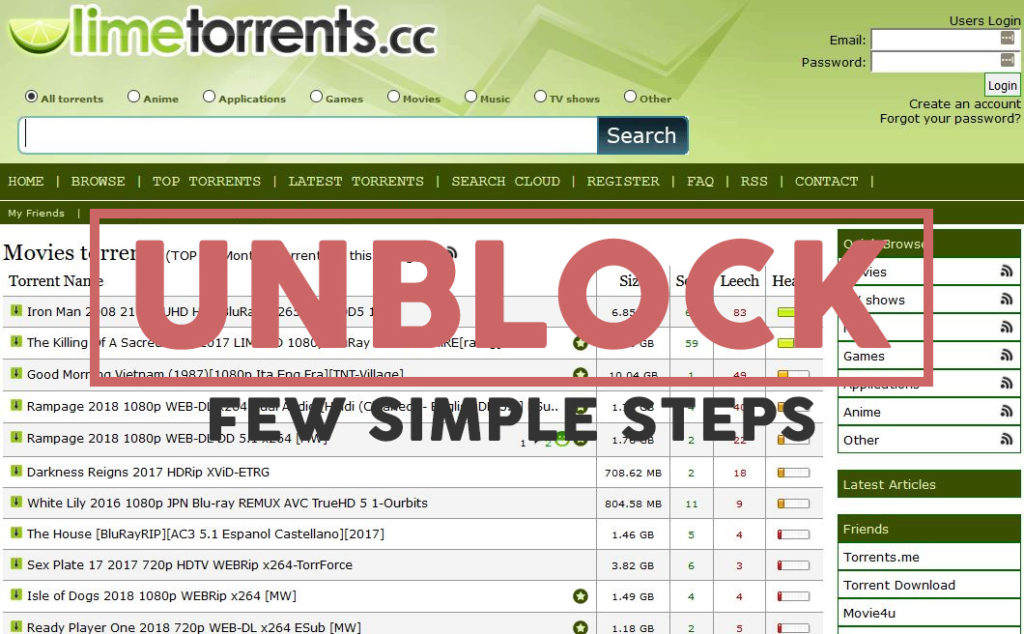How to Unblock Limetorrents In Just a Few Simple Steps