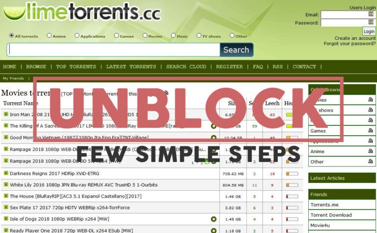 How to Unblock Limetorrents In Just a Few Simple Steps