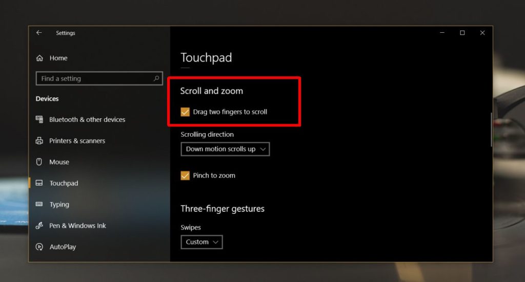 How To Disable Scrolling Via Touchpad On Windows 10