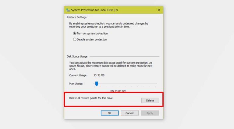 How To Create A System Restore Point On Windows 10