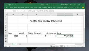 How To Find The Date Of A Specific Day Of The Month In Excel