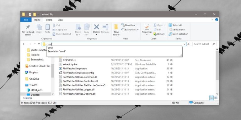 How To Open A Command Prompt Window In File Explorer On Windows 10
