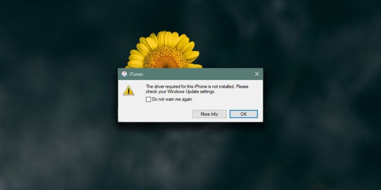 How To Fix The Driver Required For This iPhone Is Not Installed On ...