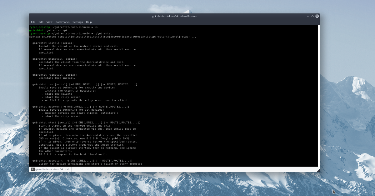 How To Reverse Tether From Linux To Android With Gnirehtet