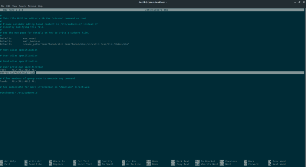 How to make edits to the sudoers file on Linux - Addictive Tips Guide