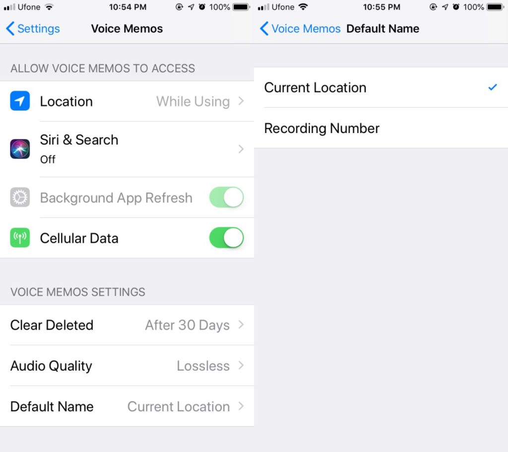 How To Name Voice Memos By Location On iOS