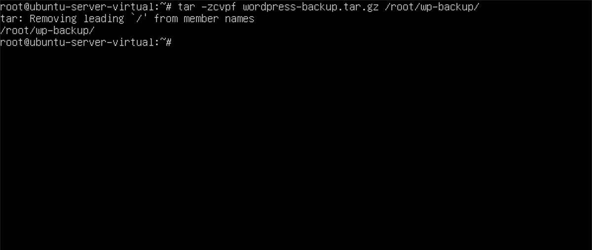 How To Backup A WordPress Site On Linux
