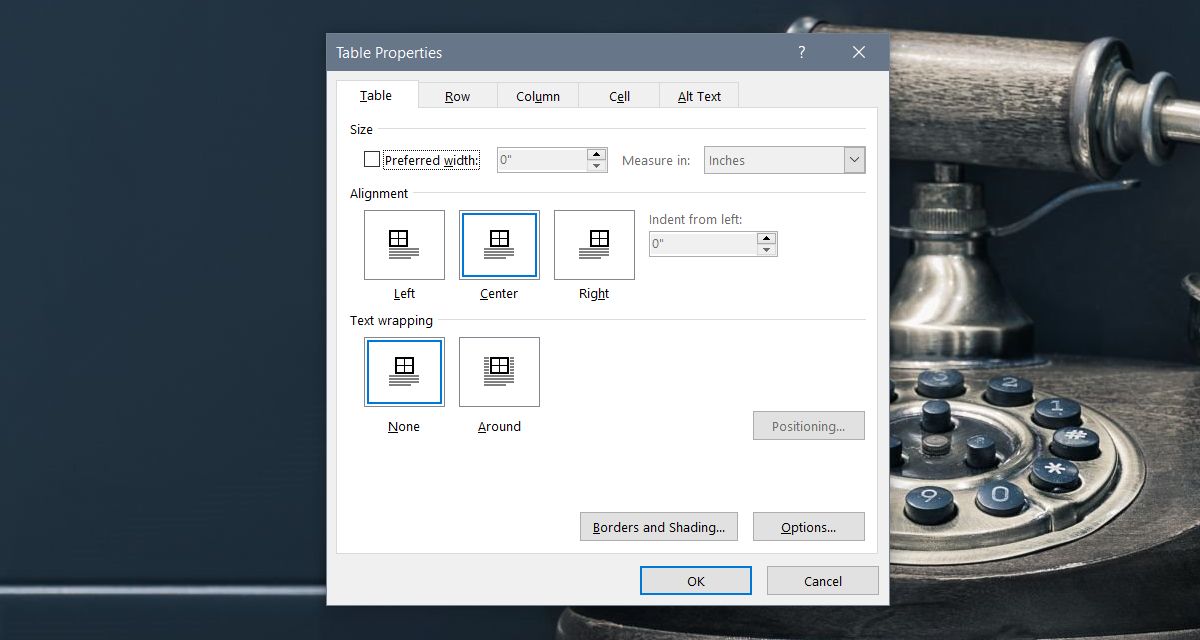How To Align Tables And Images In Microsoft Word