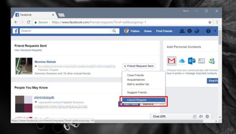 How To Take Back A Friend Request On Facebook