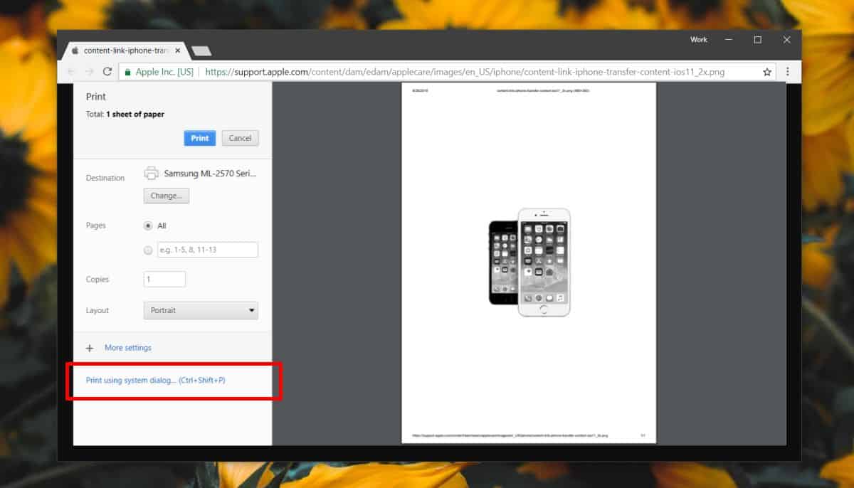 How To Print From Chrome Using The System Print Dialog