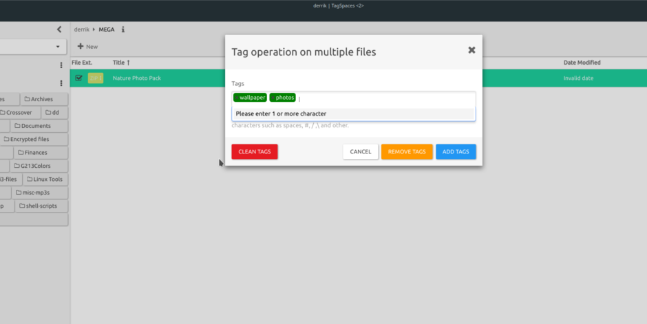 How To Easily Find Files With Tagspaces On Linux