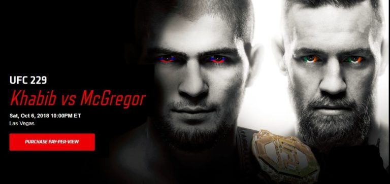 UFC 229: Khabib vs McGregor How to Watch Online