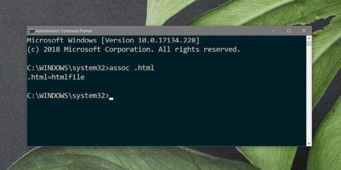 How To Set File App Association From Command Prompt On Windows 10