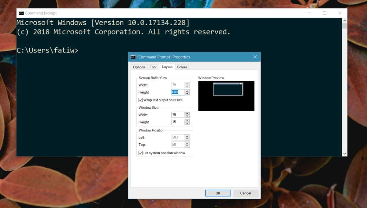 How To Set The Default Window Size For Command Prompt On Windows 10 How To Set The Default Window Size For Command Prompt On Windows 10