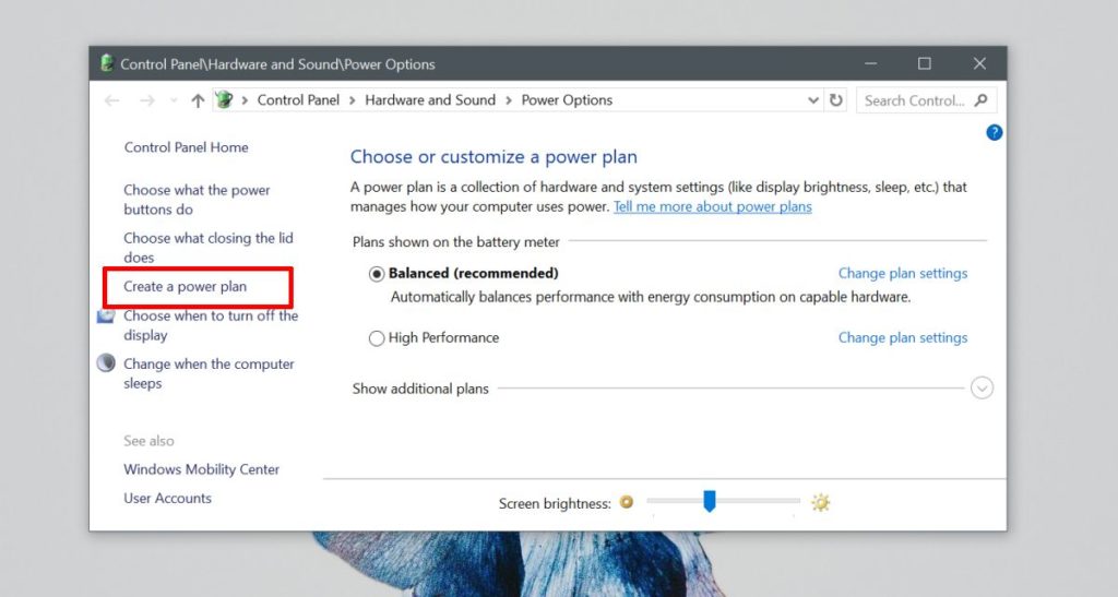 How To Create A Custom Power Plan On Windows 10