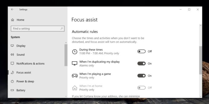 How To Enable Focus Assist For Gaming On Windows 10