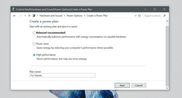 How To Create A Custom Power Plan On Windows 10