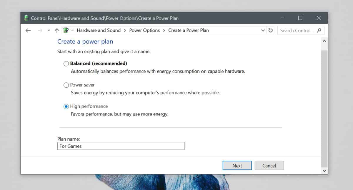 How To Create A Custom Power Plan On Windows 10