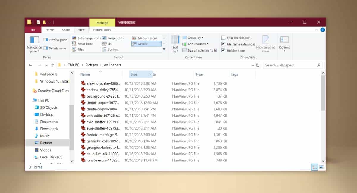 How To Rearrange Columns In File Explorer On Windows 10