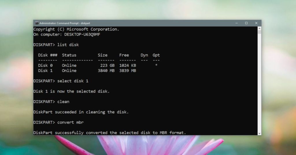 How to fix "The selected disk is of GPT partition style" when installing Windows 10