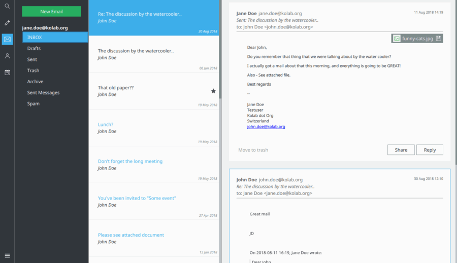 How to install and use the Kube mail client on Linux