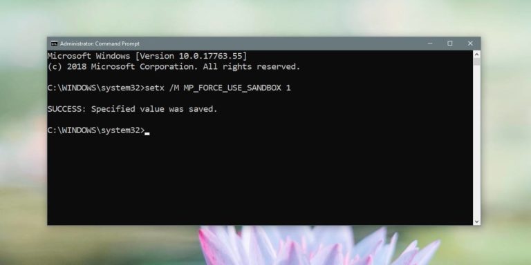 How to enable sandbox mode for Windows Defender on Windows 10