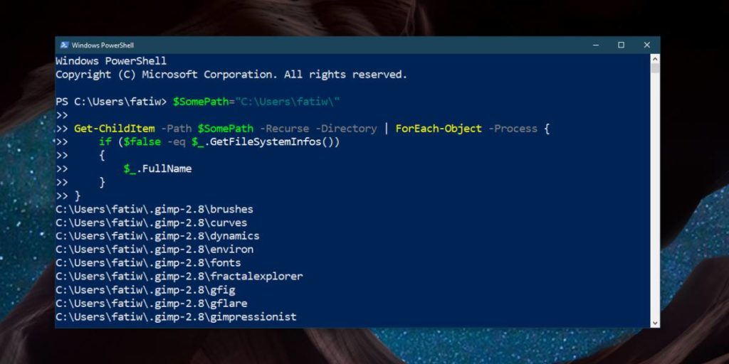 How to find empty folders on Windows 10