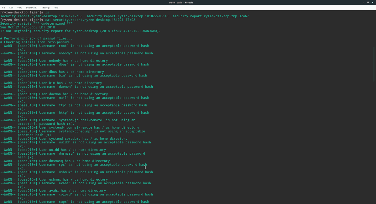 How to check for rootkits on Linux with Tiger