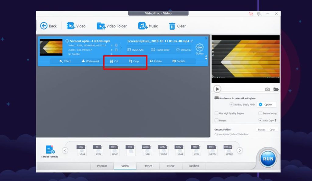 How to reduce file size for big 4K videos with VideoProc