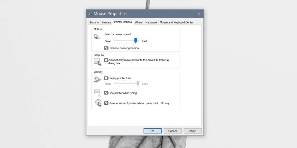 How to get Shake to find cursor on Windows 10
