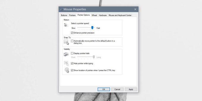 How to get Shake to find cursor on Windows 10