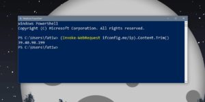 How to look up your external IP address from Command Prompt on Windows 10