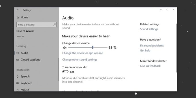 How to enable Mono audio on Windows 10