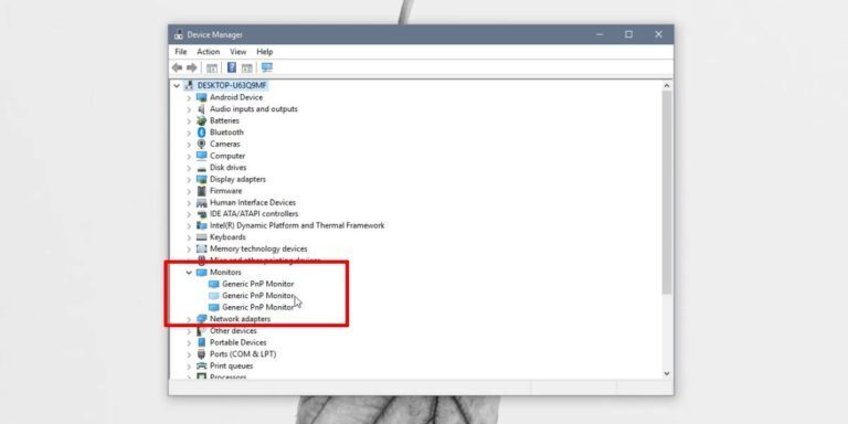How to find and delete shadow monitors on Windows 10