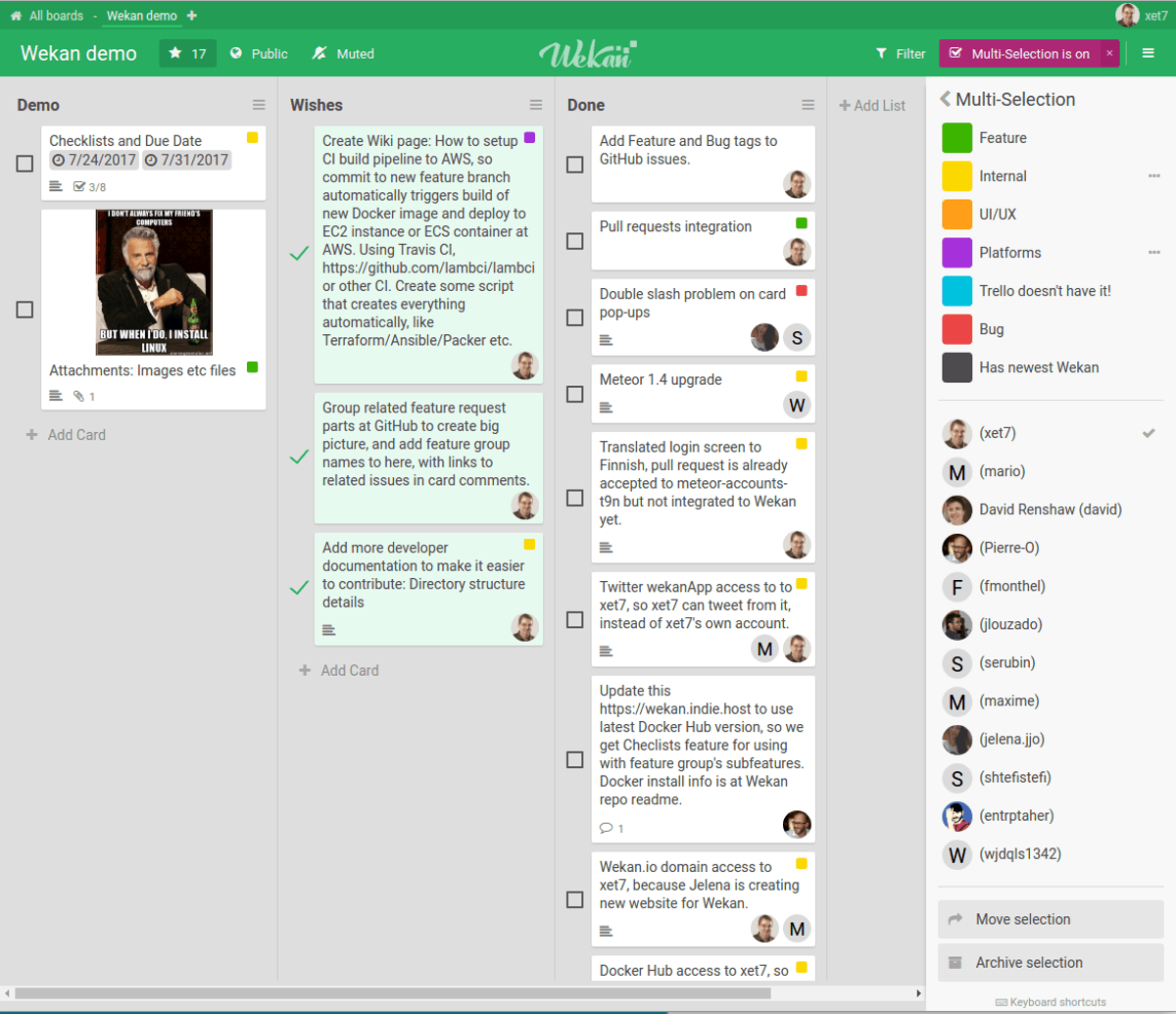 How to set up the Wekan project manager on Linux