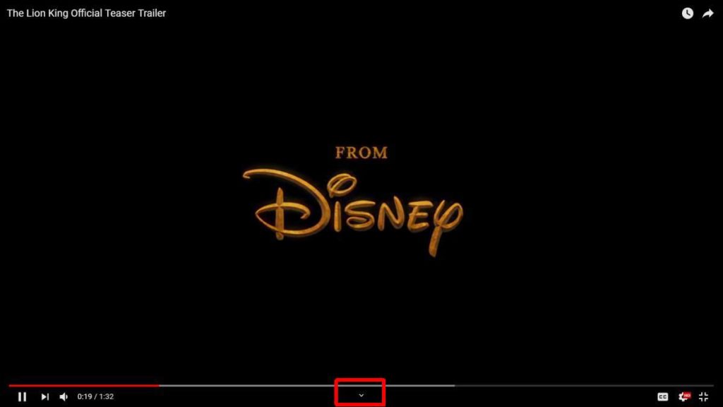 How to scroll YouTube when watching videos in full screen