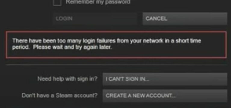 How to Fix Steam too many login failures from your network Error