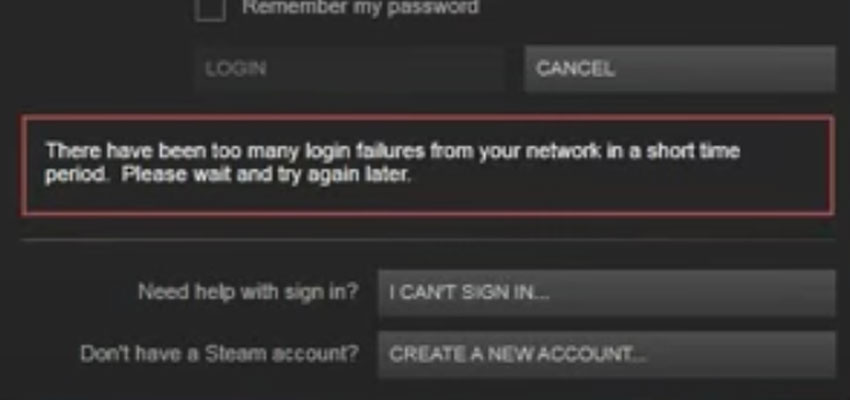 How to Fix Steam too many login failures from your network Error How to Fix Steam too many login failures from your network Error