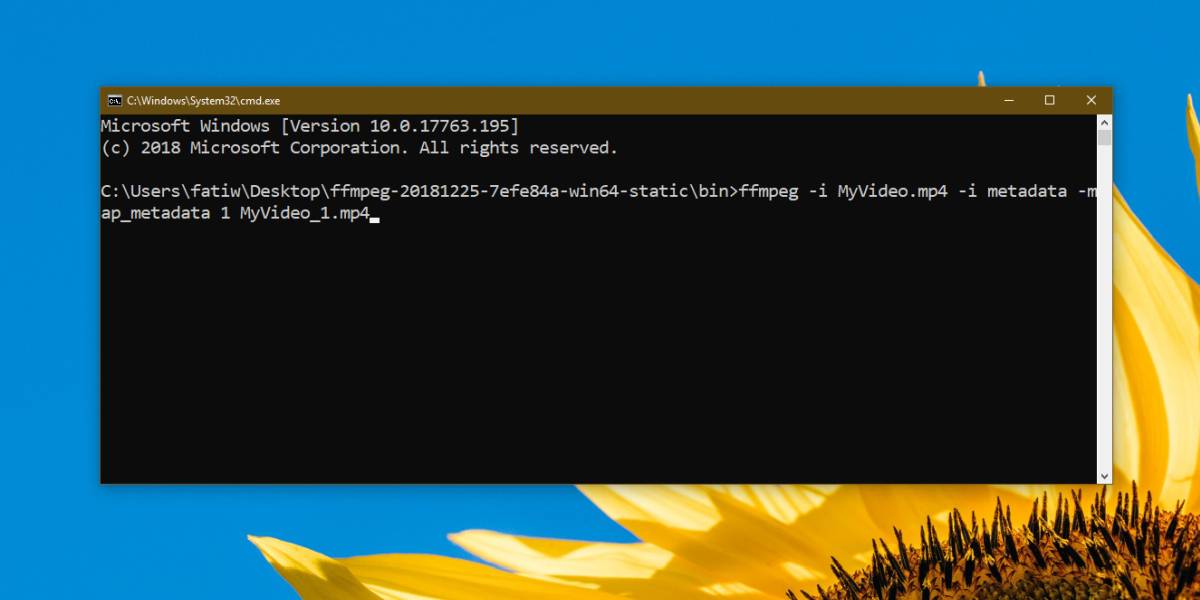How to add chapters to a video with FFMPEG on Windows 10
