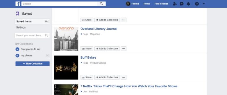 How to create and share collections on Facebook