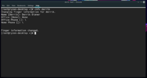 How to change user information on Linux