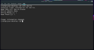 How to change user information on Linux