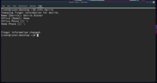 How to change user information on Linux